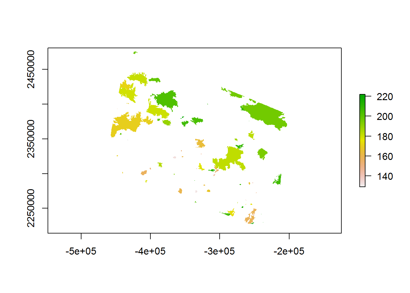 Loading EOSD rasters and updating with fire polygons