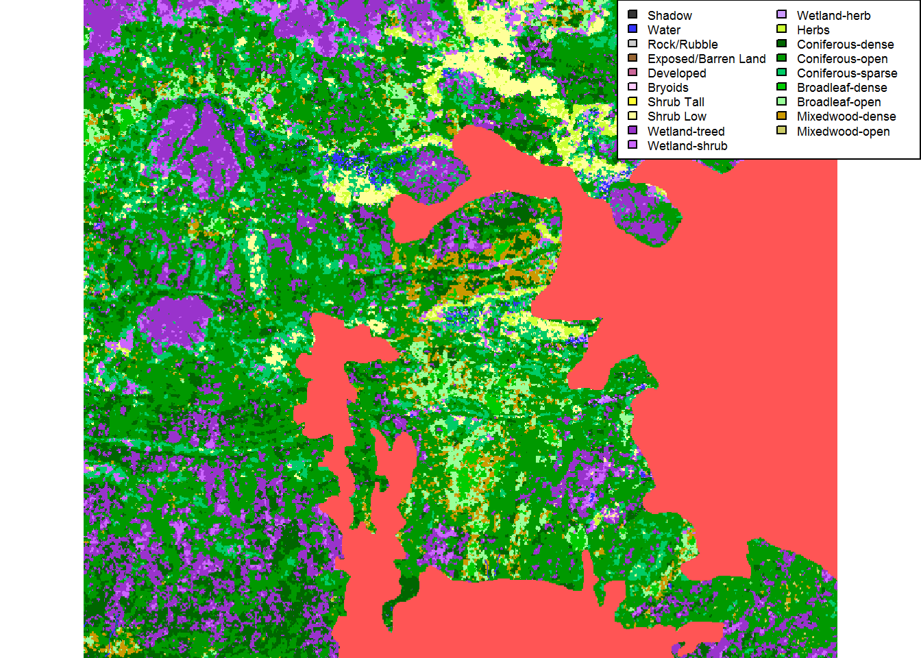 Loading EOSD rasters and updating with fire polygons