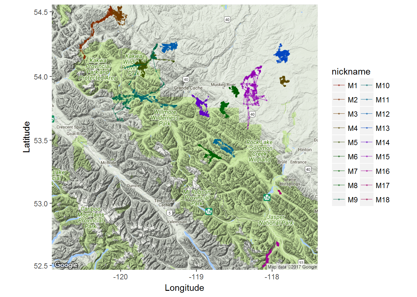 Visualizing Movement Data